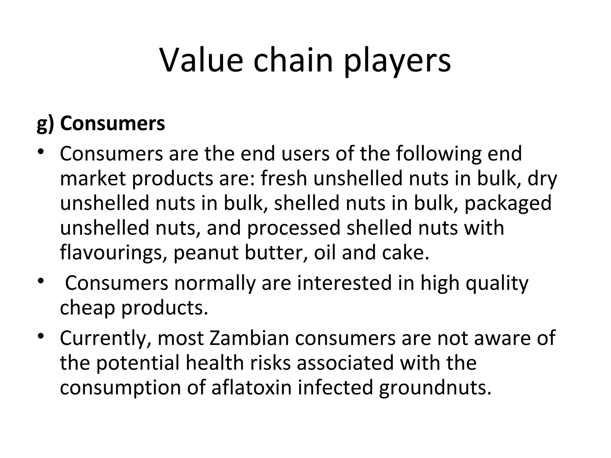 Groundnuts value chain analysis for zambia ppp | PPT