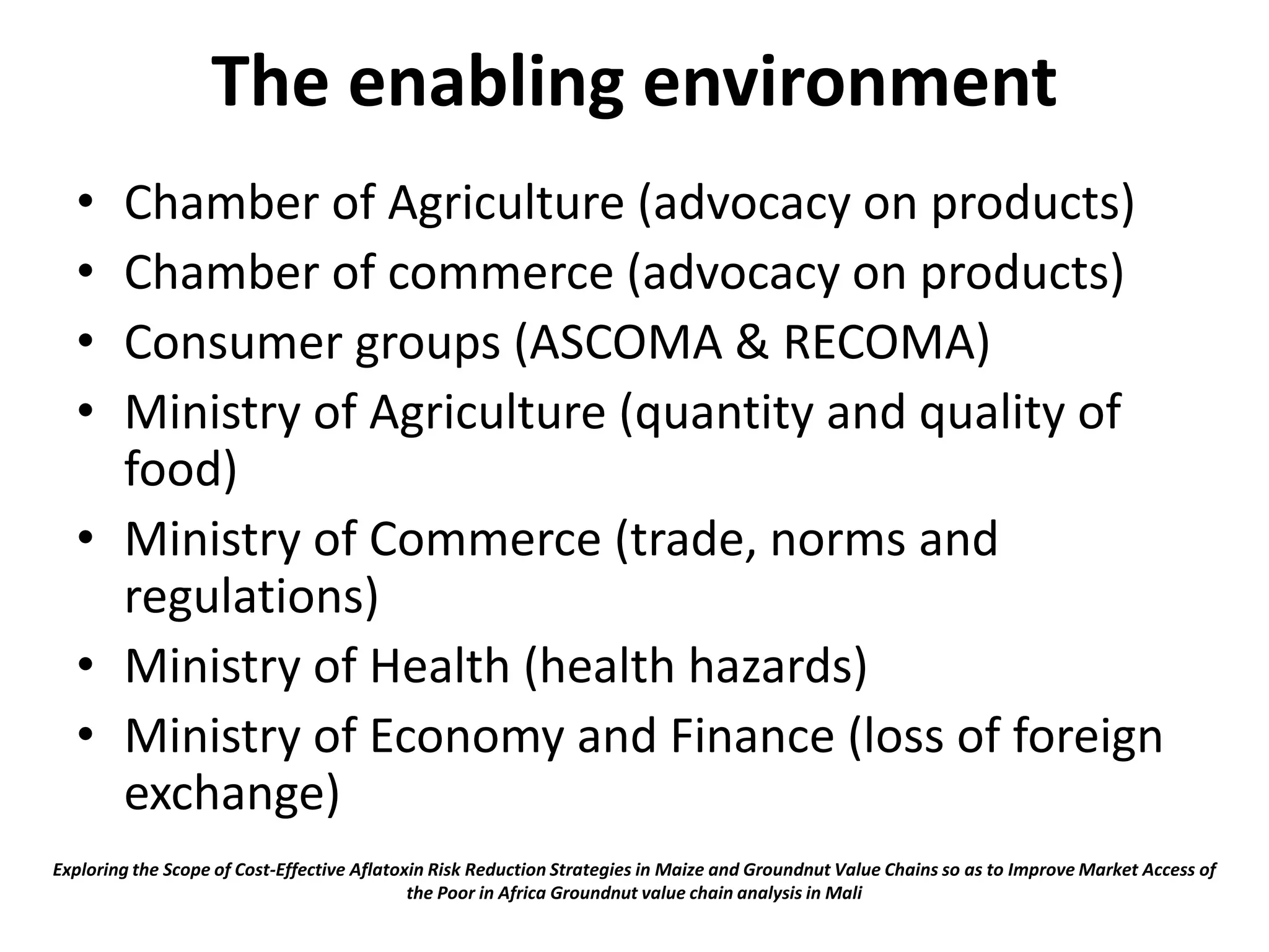 Groundnut value chain analysis in mali | PDF | Agriculture | Industries