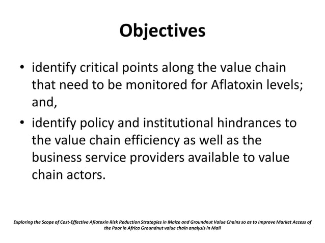 Groundnut value chain analysis in mali | PDF | Agriculture | Industries