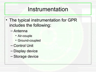Ground penetrating radar | PPT