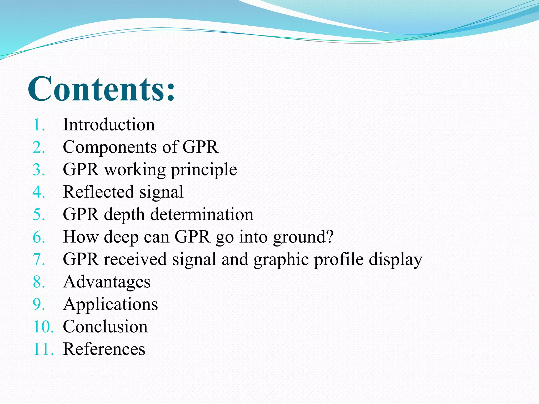 ground penetrating radar | PPTX