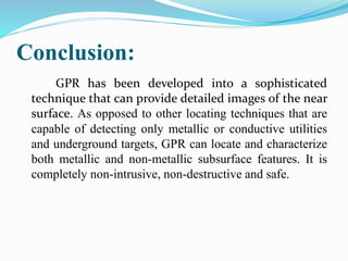 ground penetrating radar | PPTX