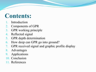 ground penetrating radar | PPTX