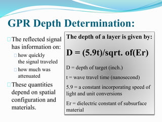 ground penetrating radar | PPTX