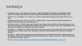 Ground penetrating radar / Yere Nüfuz Eden Radar | PPTX