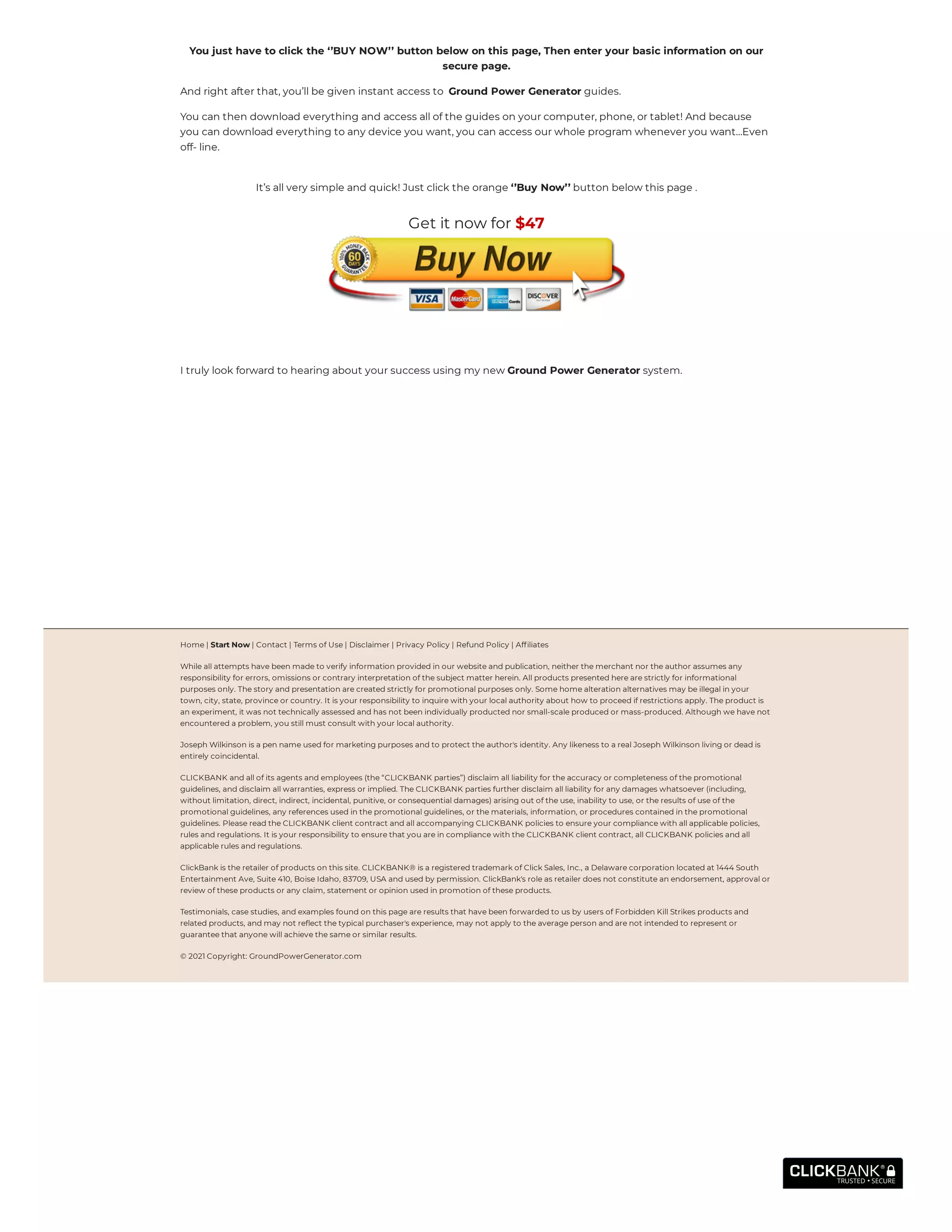 Ground power generator - Green Energy solutions | PDF