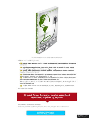 Ground power generator - Green Energy solutions | PDF