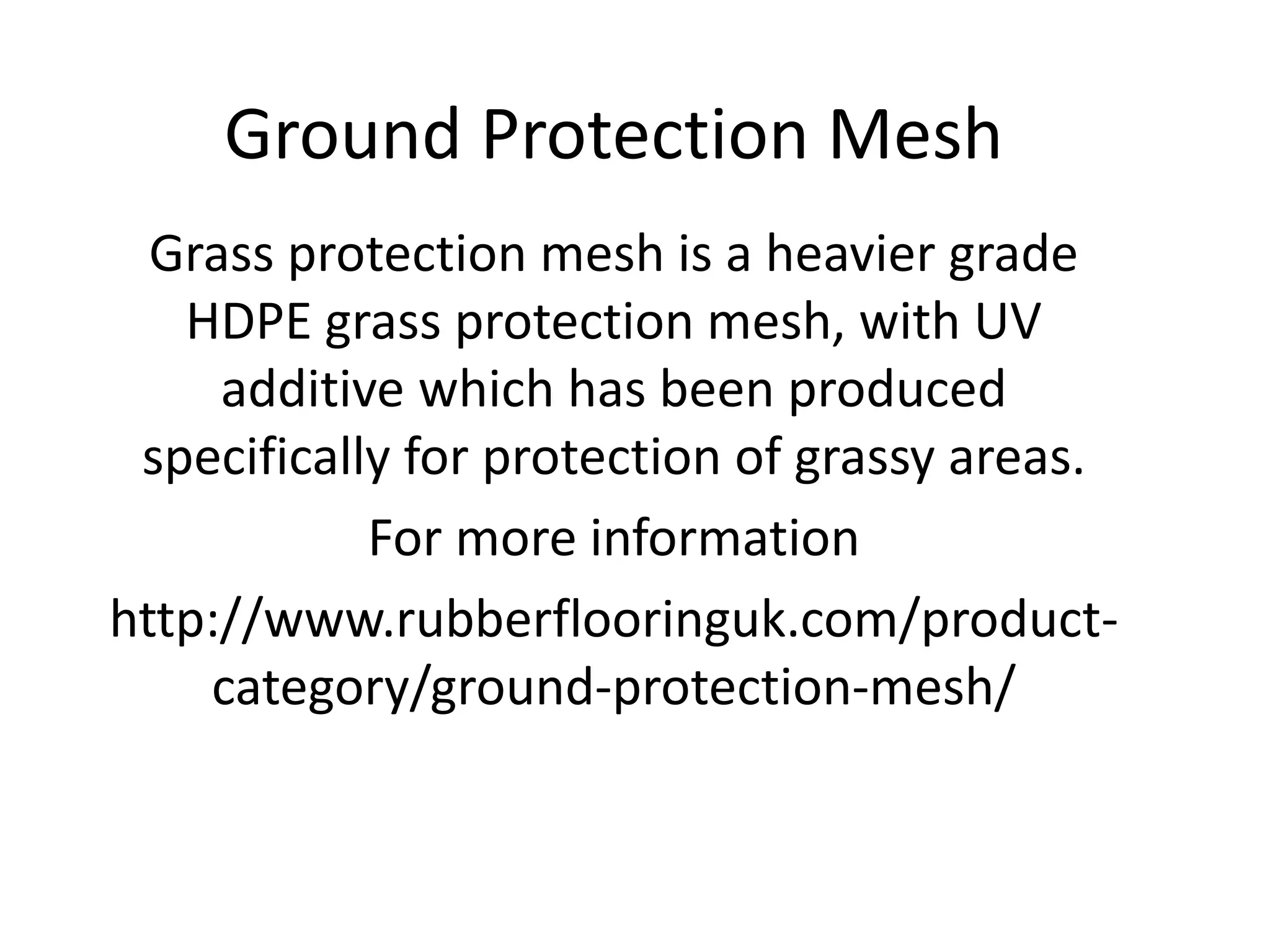Ground protection mesh | PDF | Landscaping | Home & Garden