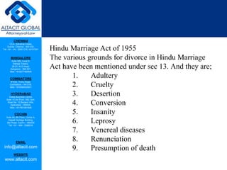 Grounds for divorce in India | PPTX