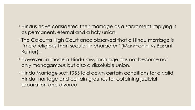GROUNDS OF DIVORCE under Hindu Marriage Act | PPTX