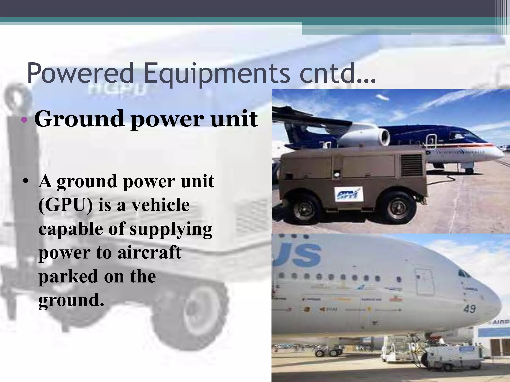Ground support equipments | PPTX