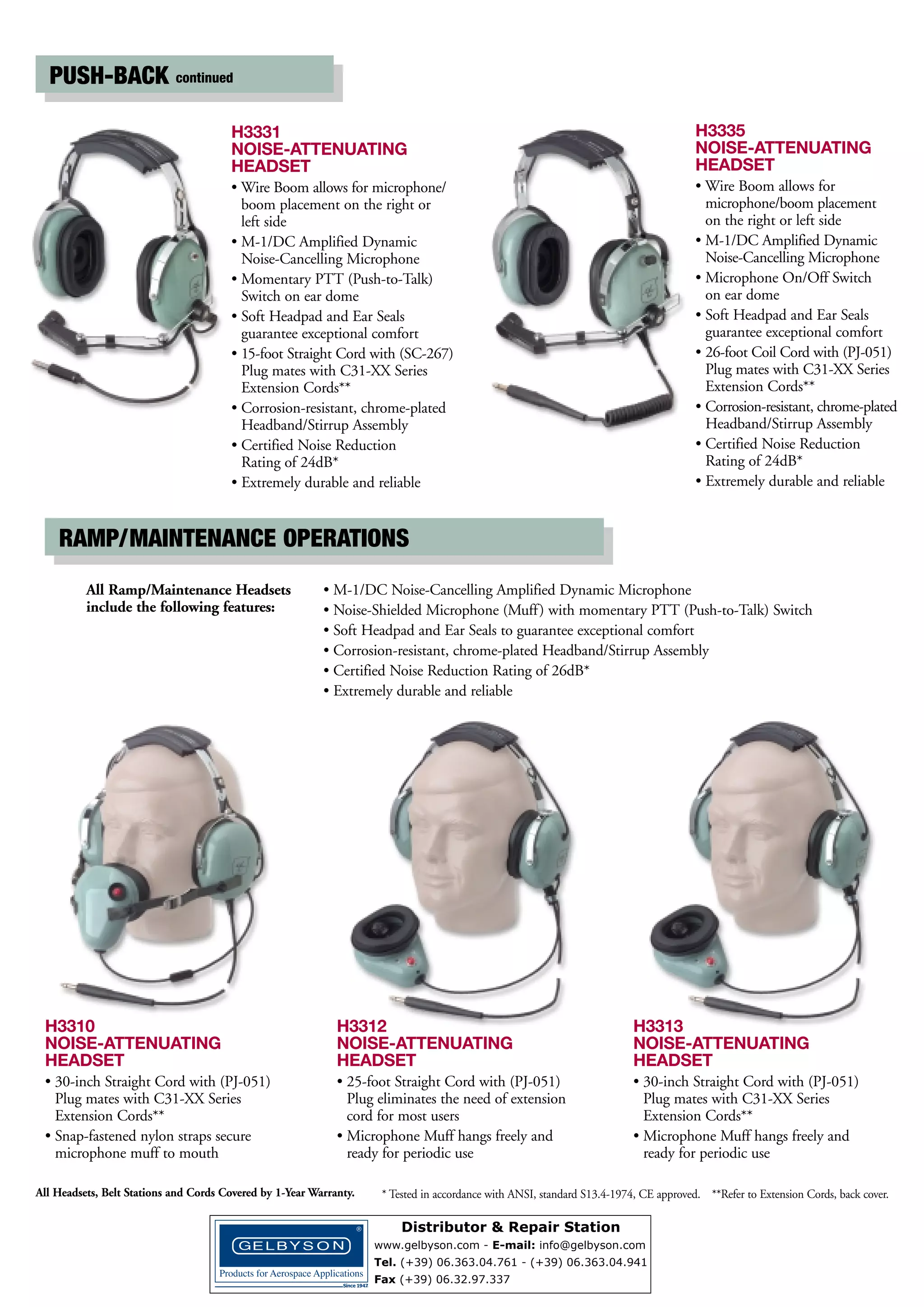 Ground supportheadsets | PDF