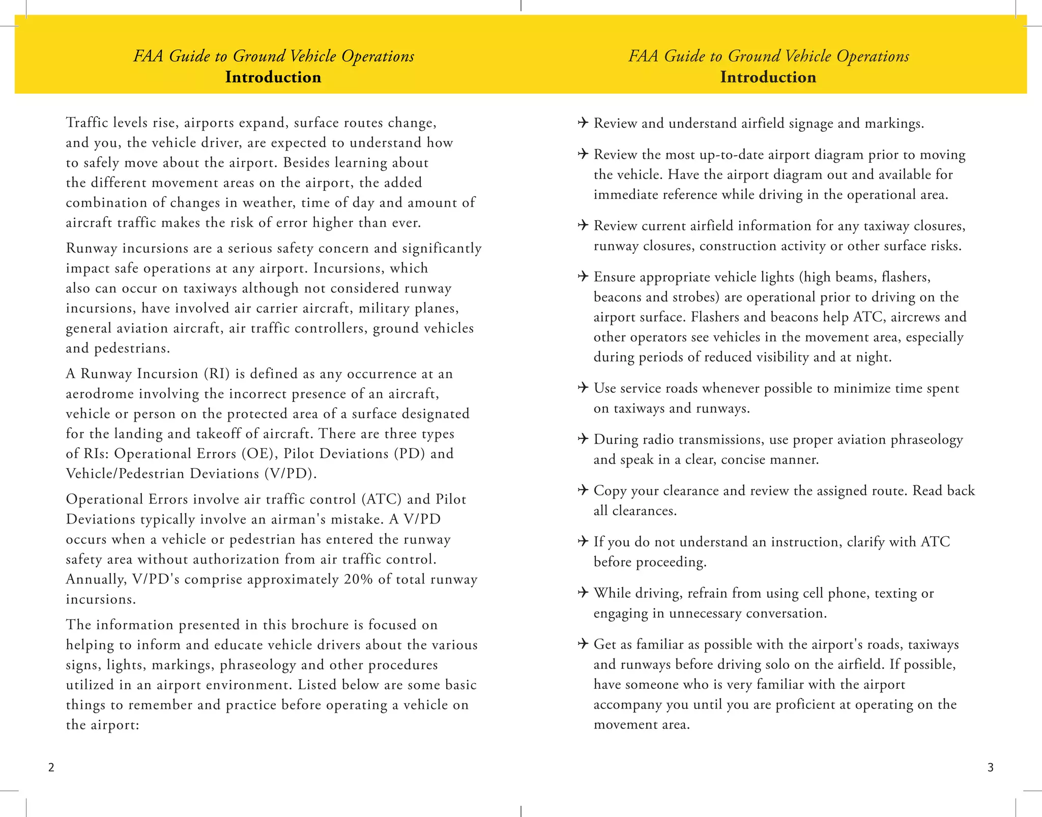 FAA Guide to Operations - A Comprehensive Guide to Safe Driving on the ...