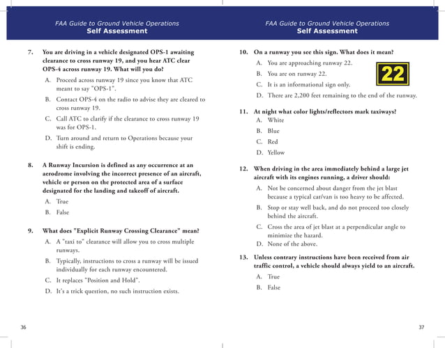 FAA Guide to Operations - A Comprehensive Guide to Safe Driving on the ...