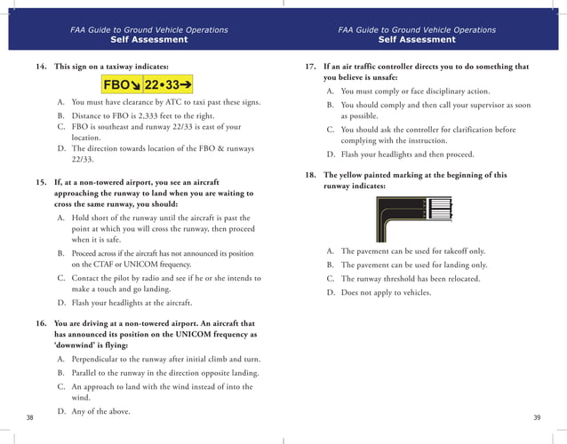 FAA Guide to Operations - A Comprehensive Guide to Safe Driving on the ...