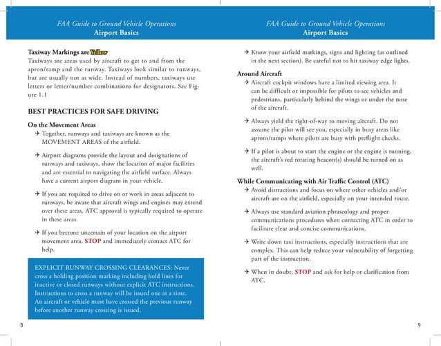 FAA Guide to Operations - A Comprehensive Guide to Safe Driving on the ...