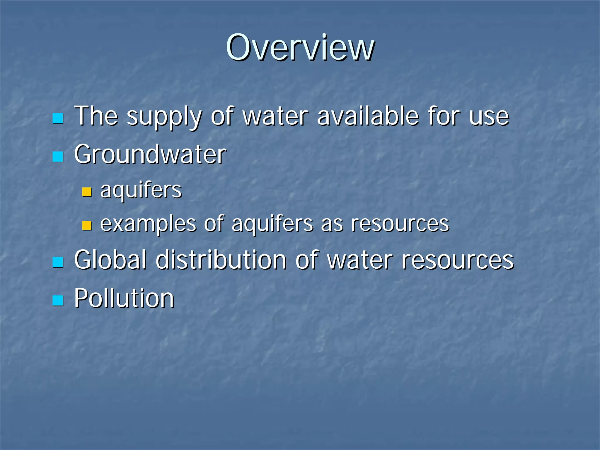 Groundwater | PDF
