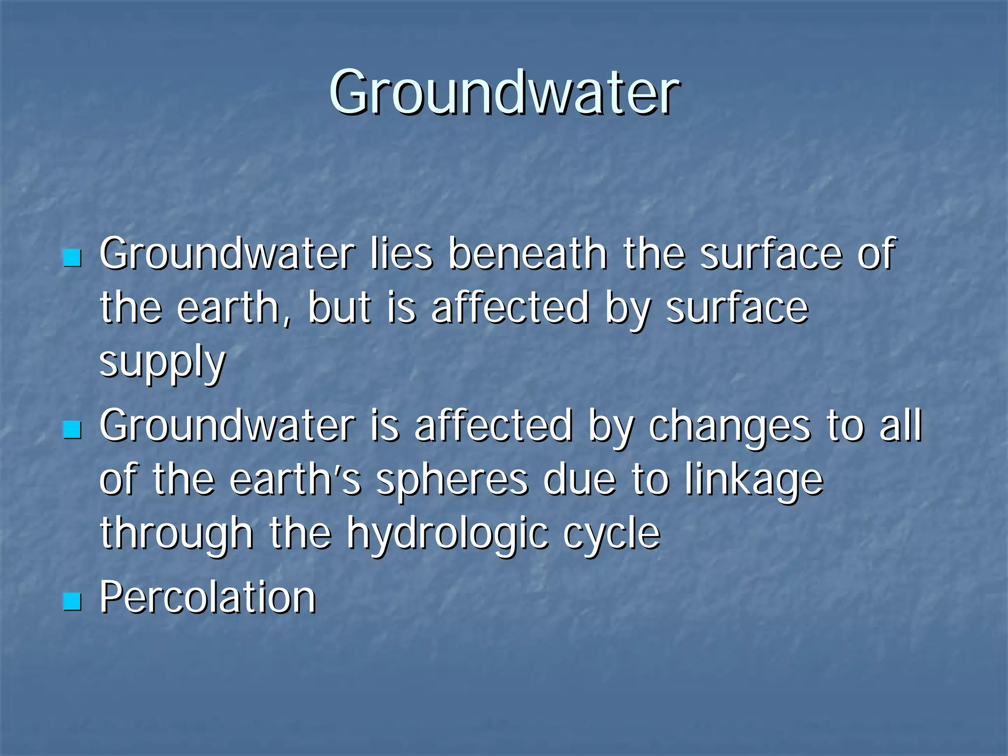 Groundwater | PDF