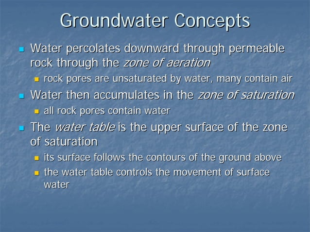 Groundwater | PDF