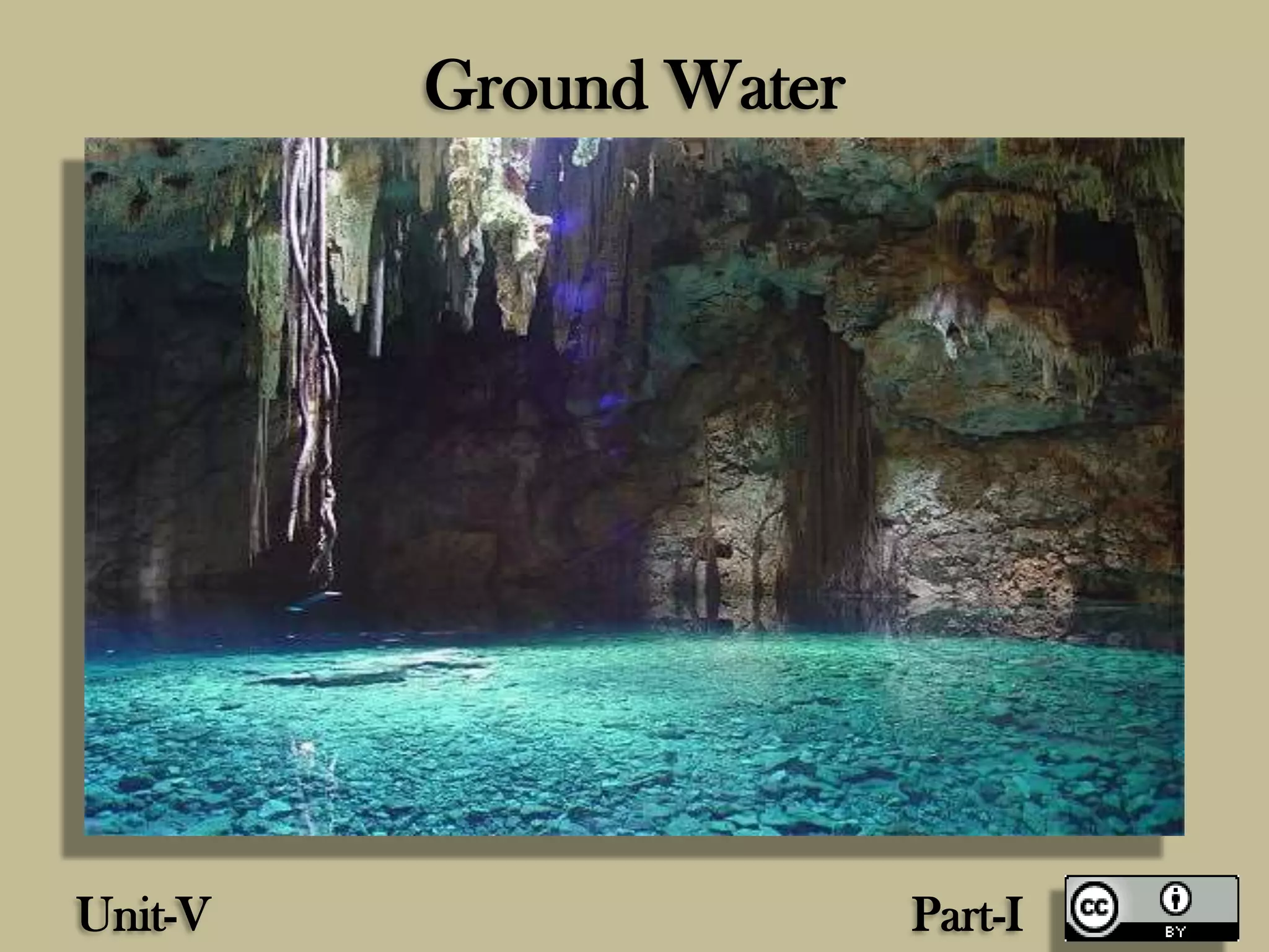 Ground Water (Unit-V) | PPTX