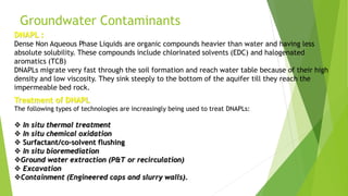 Groundwater Contamination and prevention | PPTX