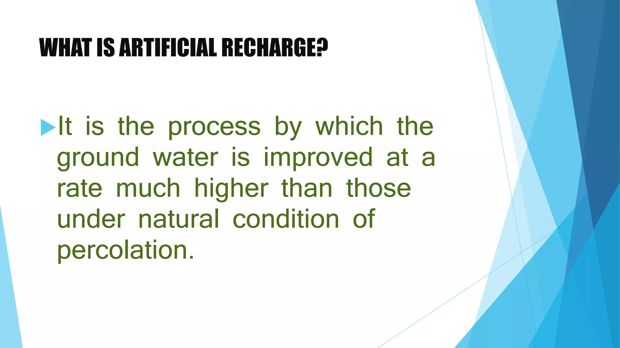 GROUND WATER IMPROVEMENT TECHNIQUES | PPTX