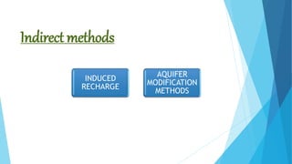 GROUND WATER IMPROVEMENT TECHNIQUES | PPTX
