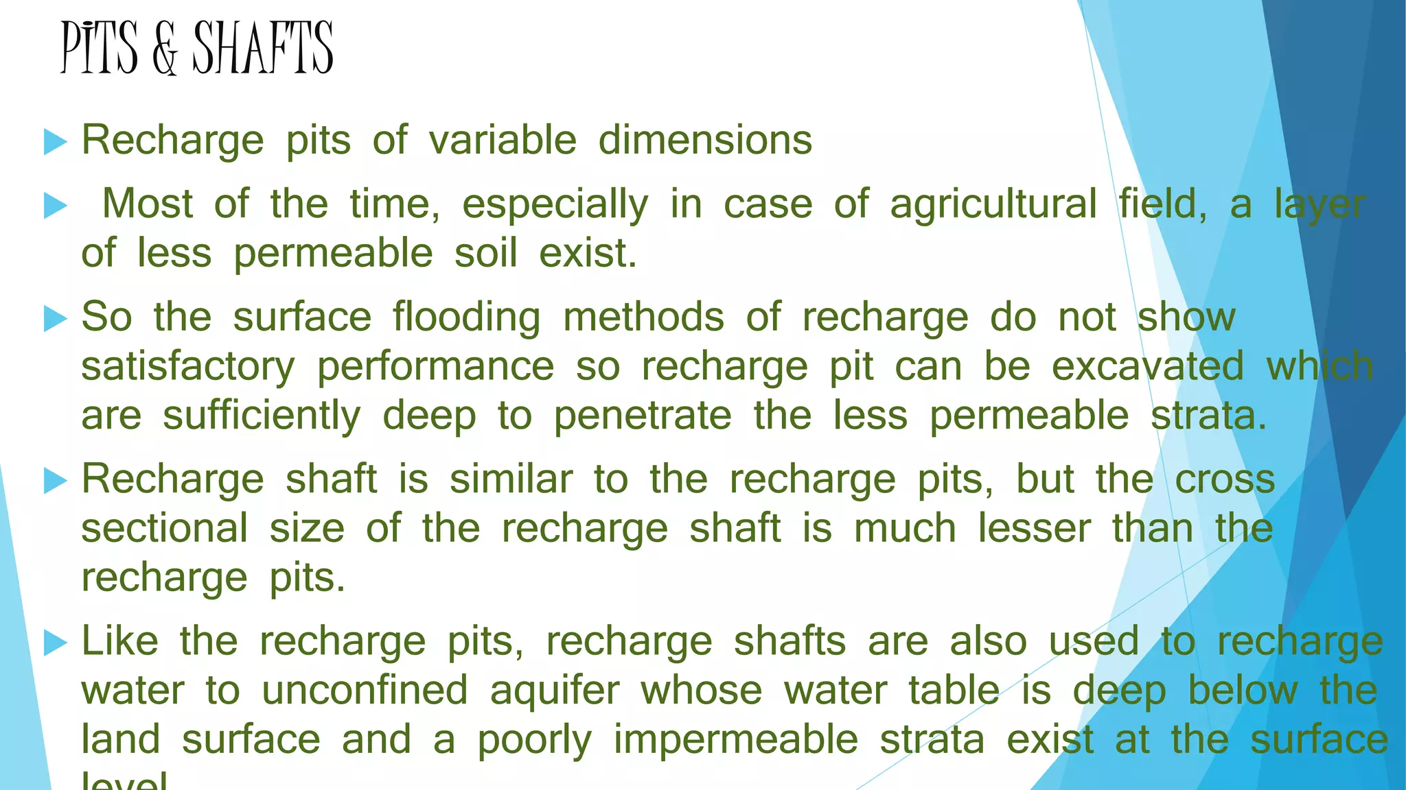 Groundwater improvement techniques | PPTX