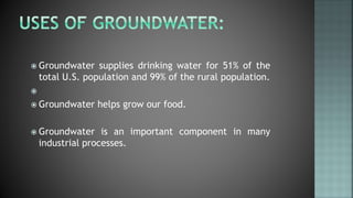 Ground water| Facts of Ground water | PPTX
