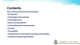Groundwater: | PPT