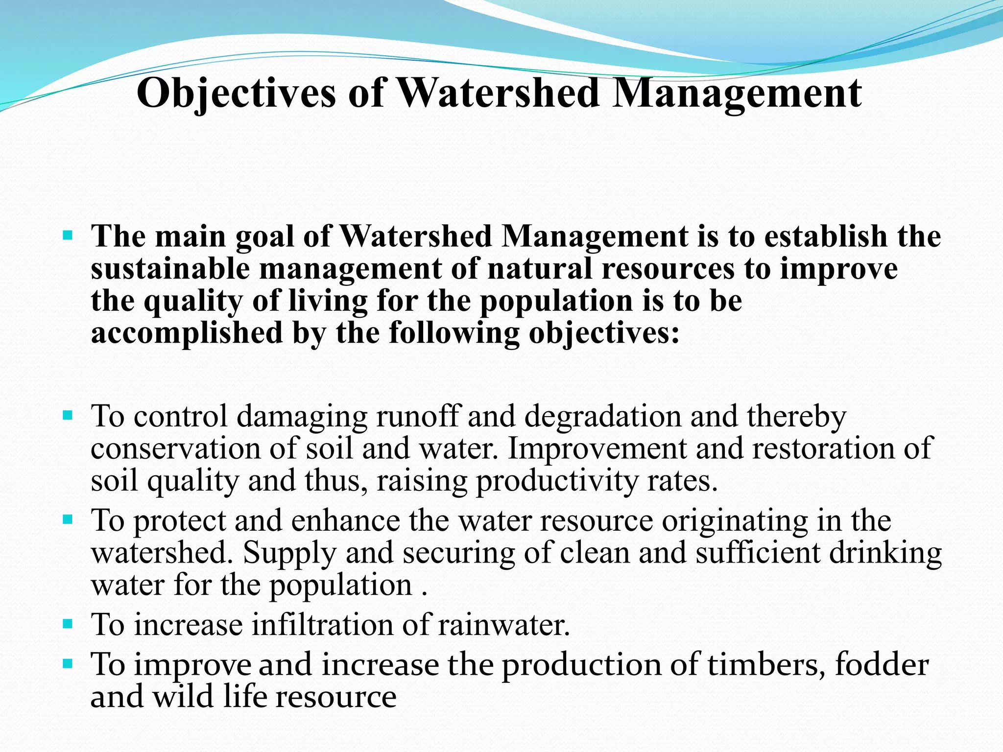 Groundwater and watershed management | PPTX