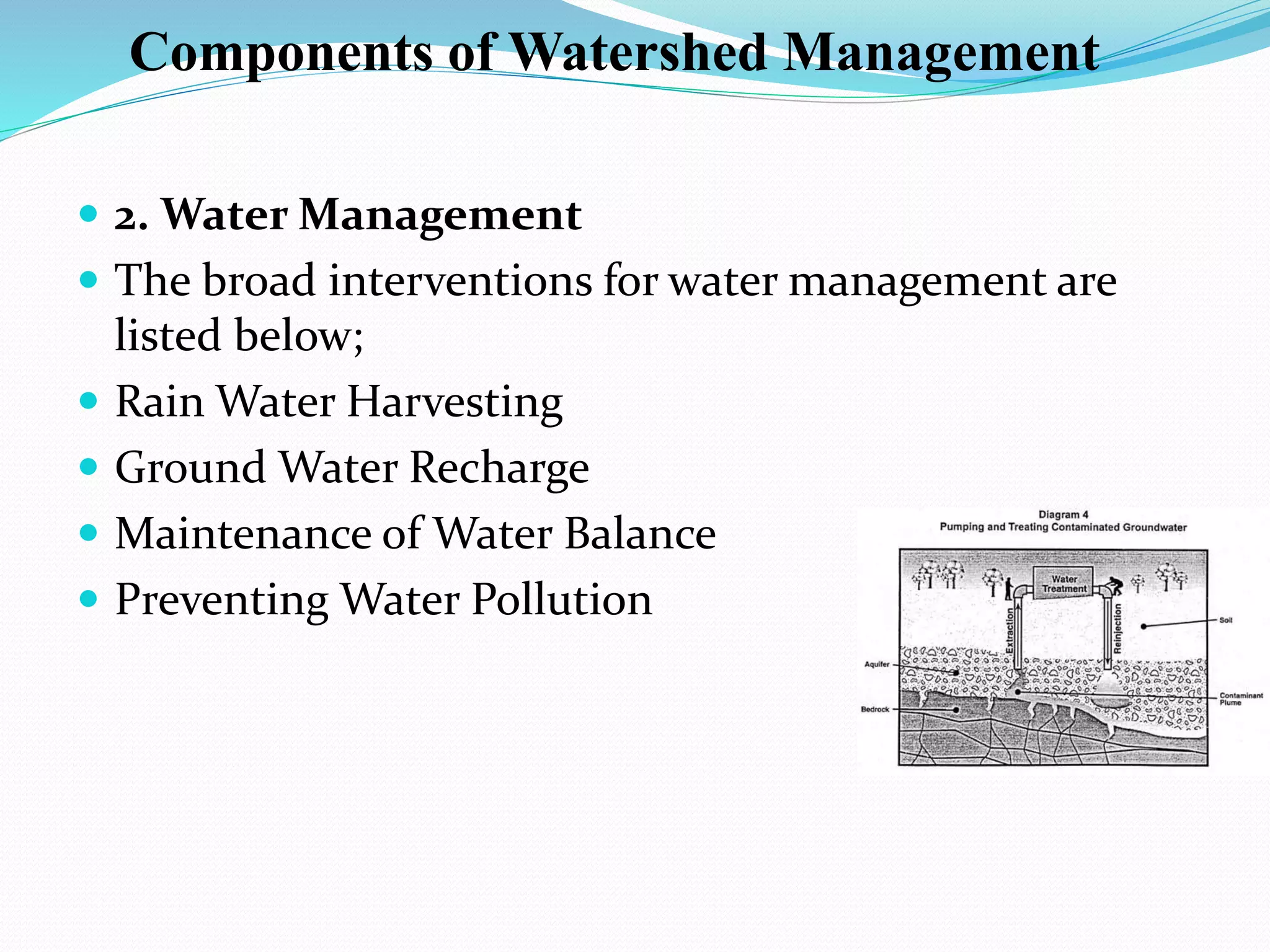 Groundwater and watershed management | PPTX