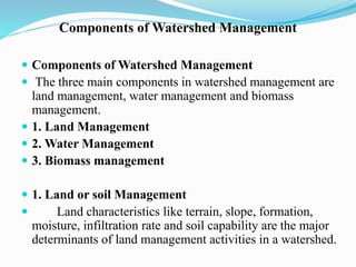 Groundwater and watershed management | PPTX