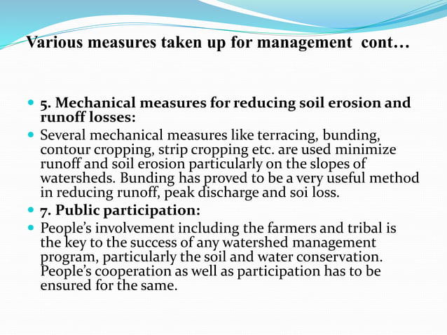 Groundwater and watershed management | PPTX