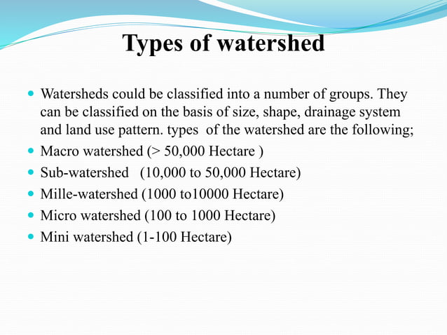 Groundwater and watershed management | PPTX