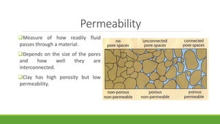 HYDROLOGICAL PROPERTIES OF WATER BEARING STRATA | PPTX