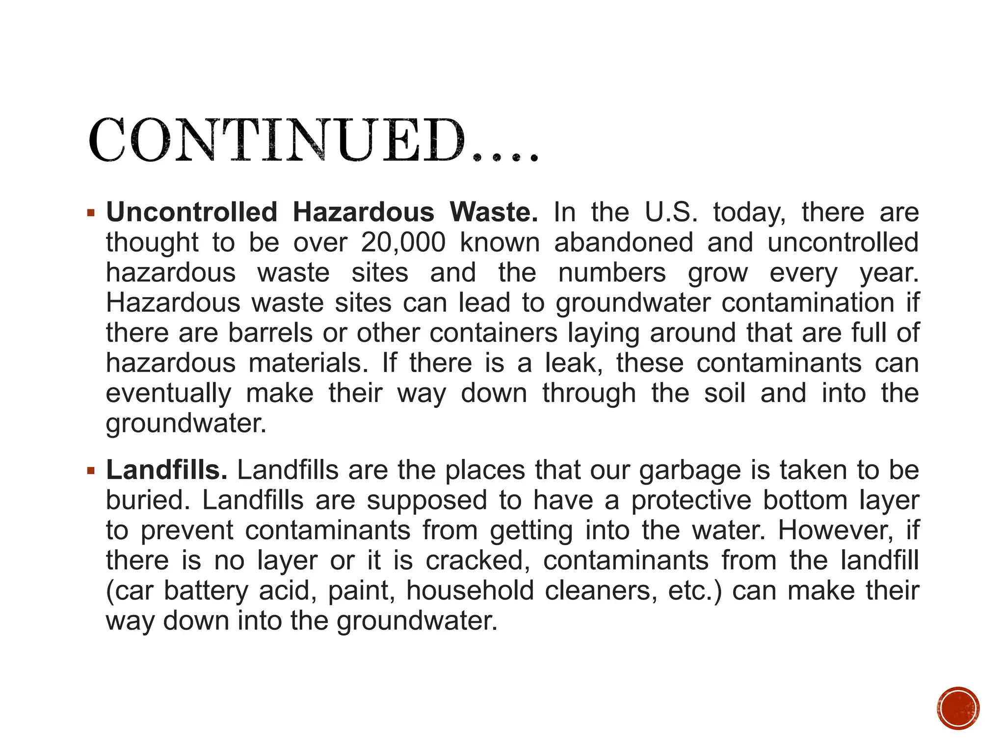Groundwater Contamination.ppt
