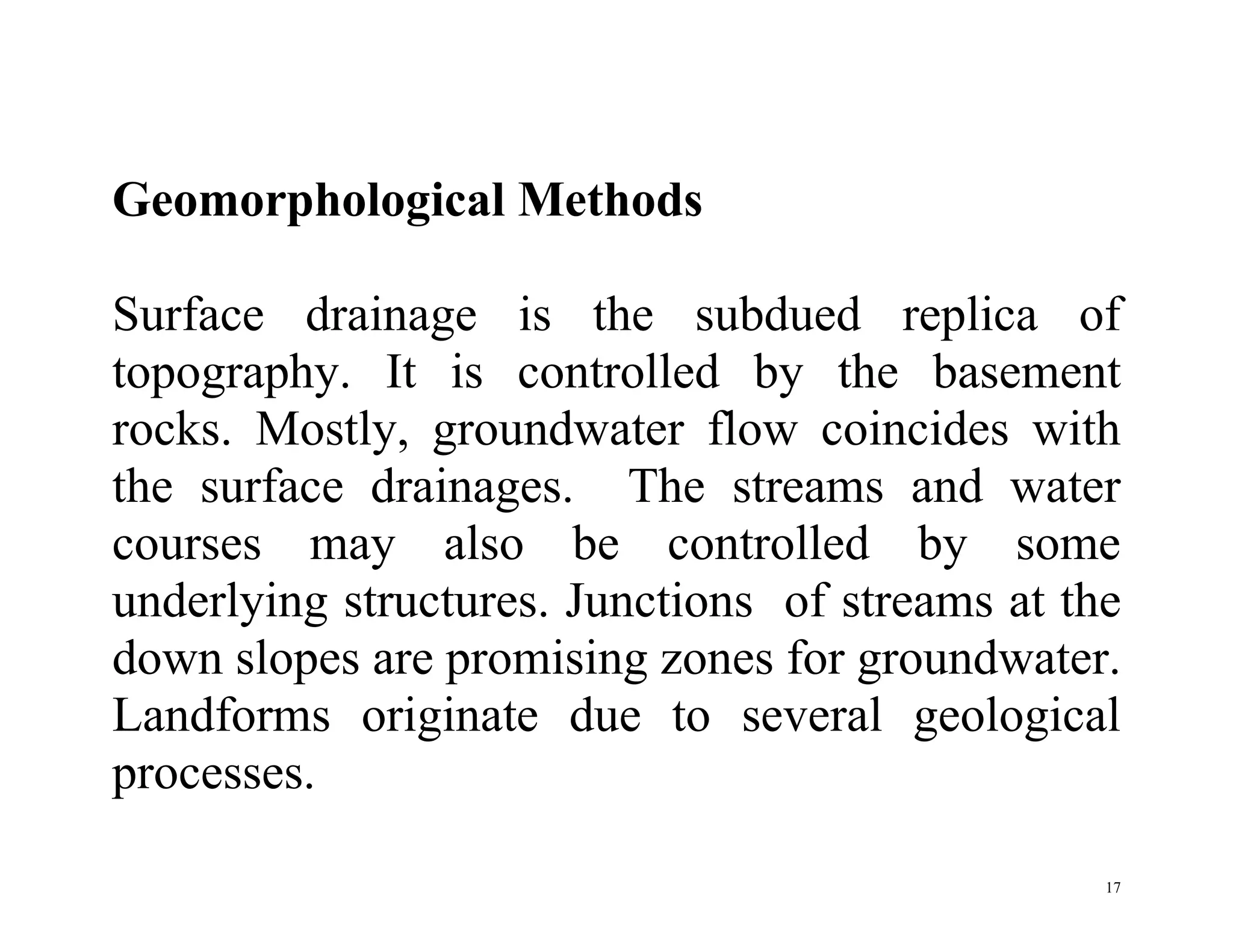Groundwater exploration methods | PDF