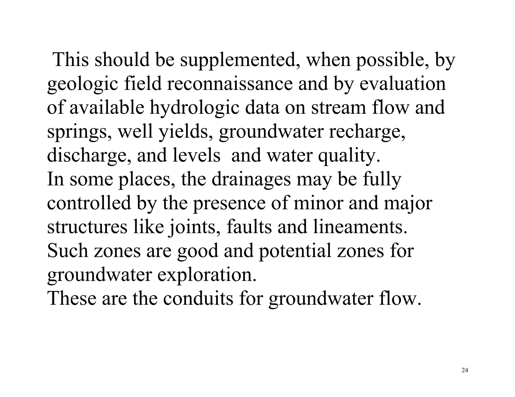 Groundwater exploration methods | PDF