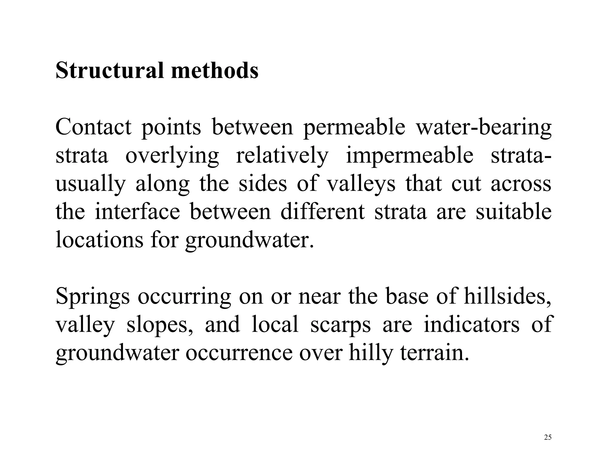 Groundwater exploration methods | PDF