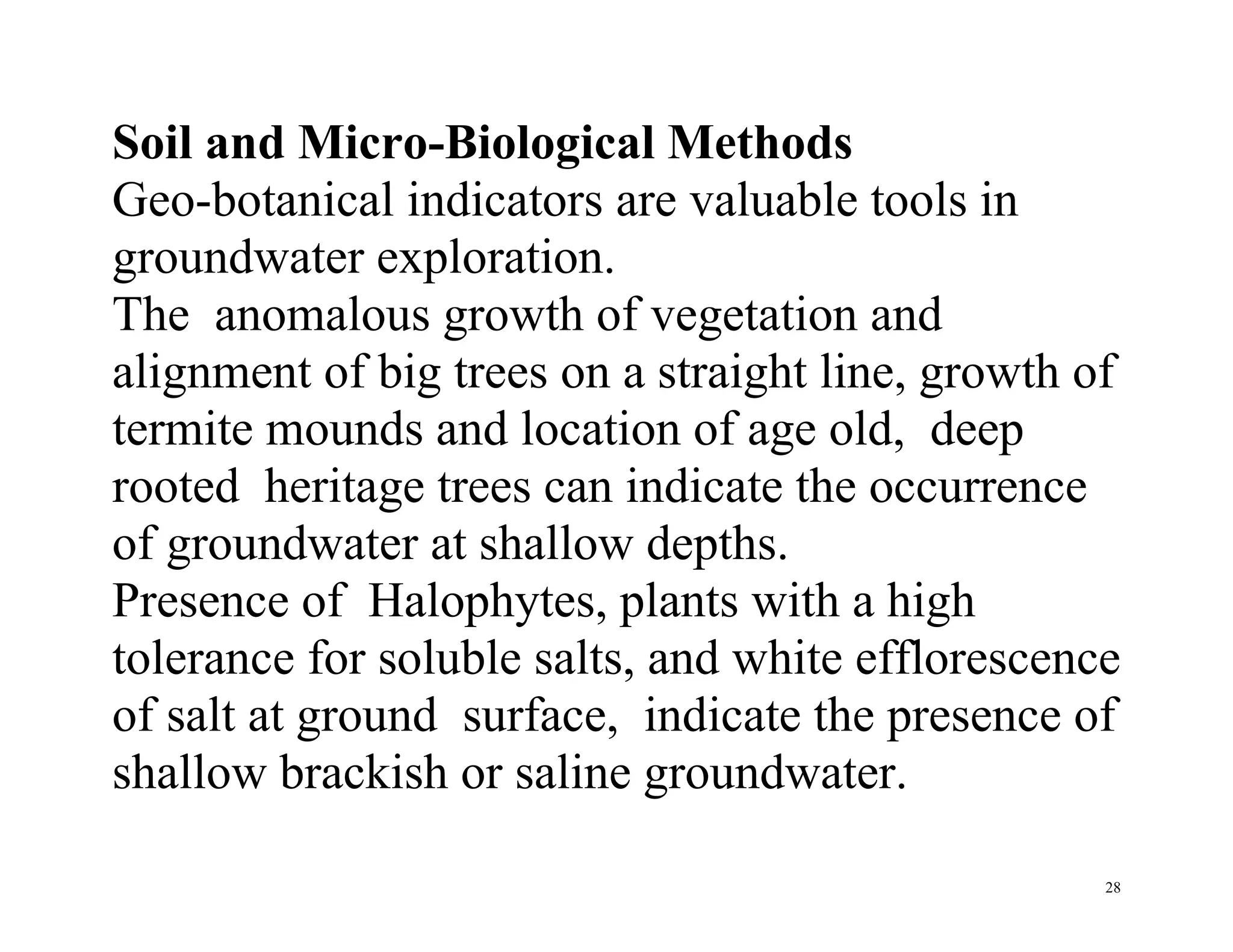 Groundwater exploration methods | PDF