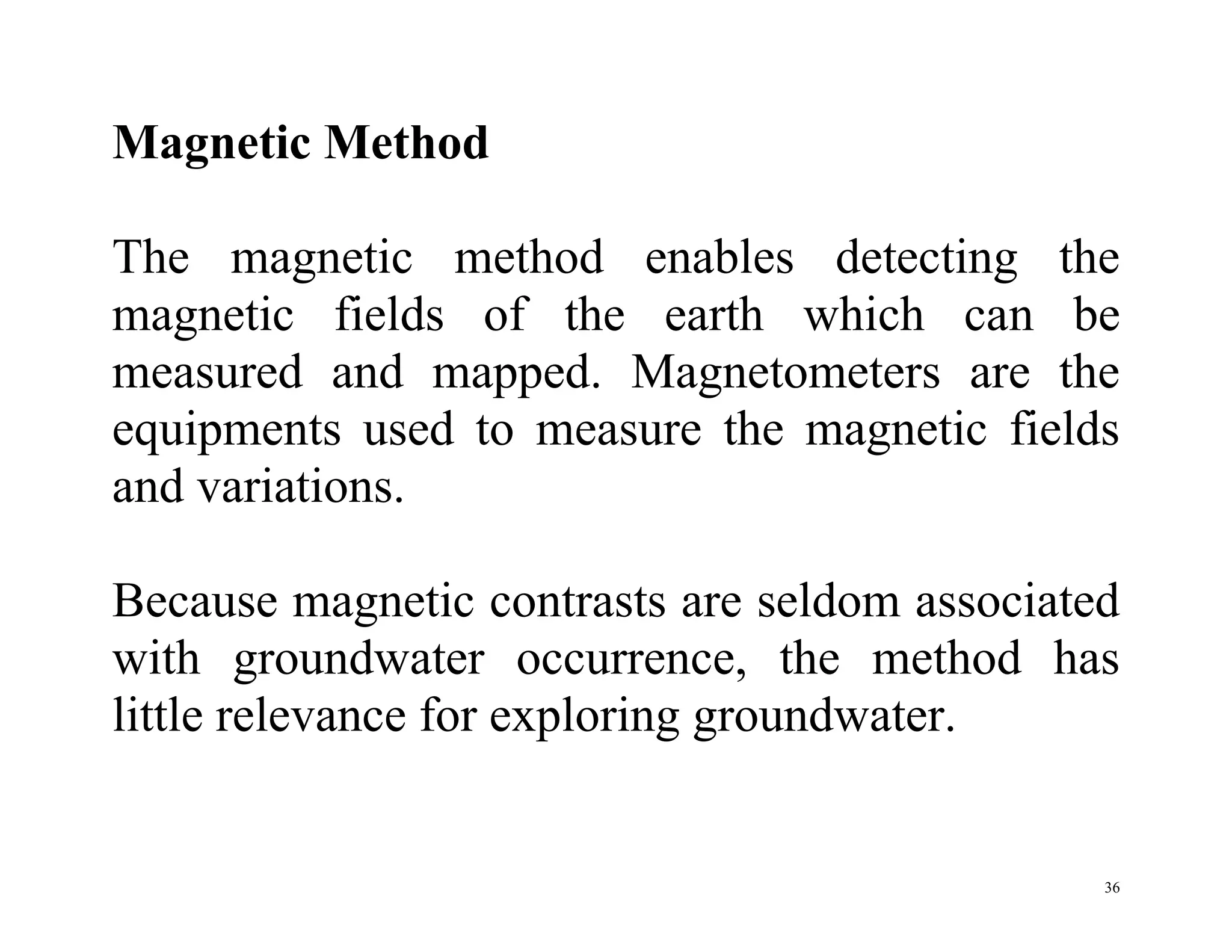 Groundwater exploration methods | PDF