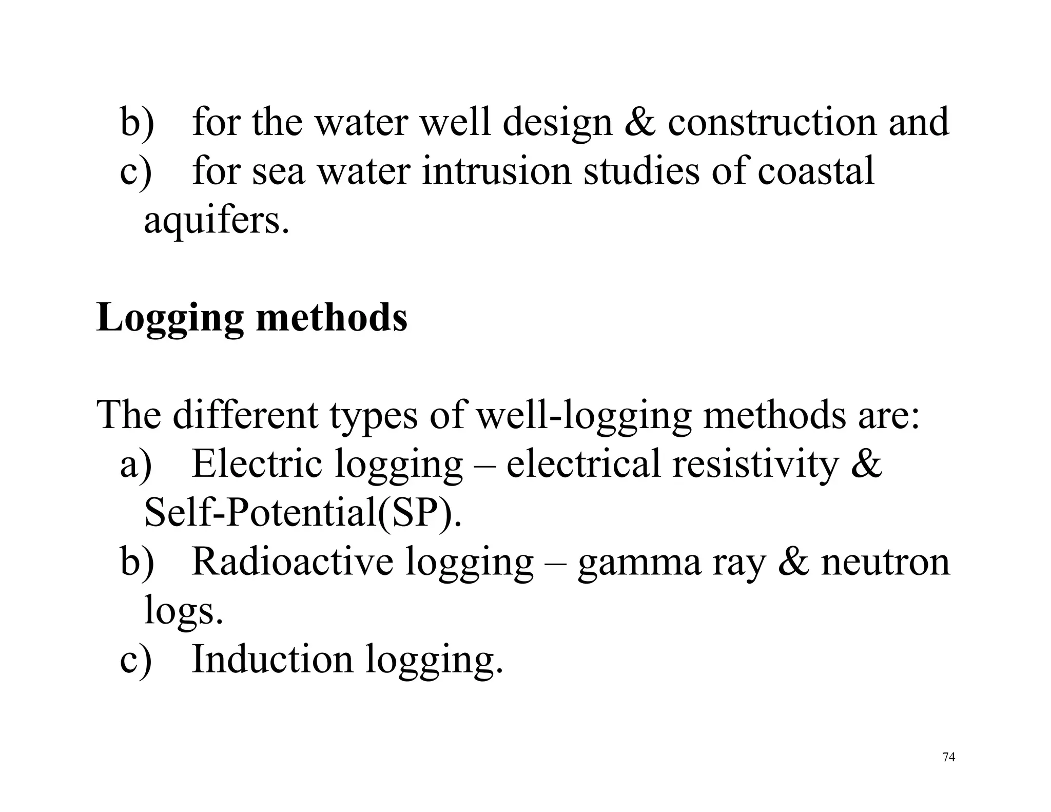 Groundwater exploration methods | PDF