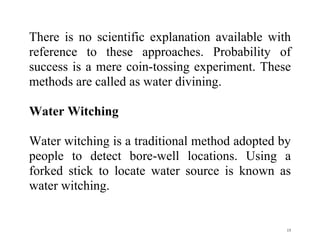 Groundwater exploration methods | PDF