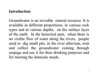 Groundwater exploration methods | PDF