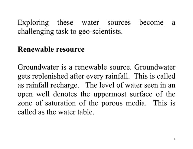 Groundwater exploration methods | PDF
