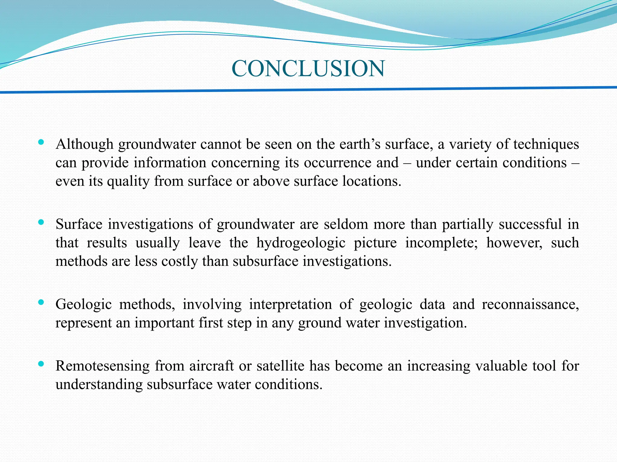 GEOPHYSICAL METHODS OF GROUNDWATER EXPLORATION | PPTX
