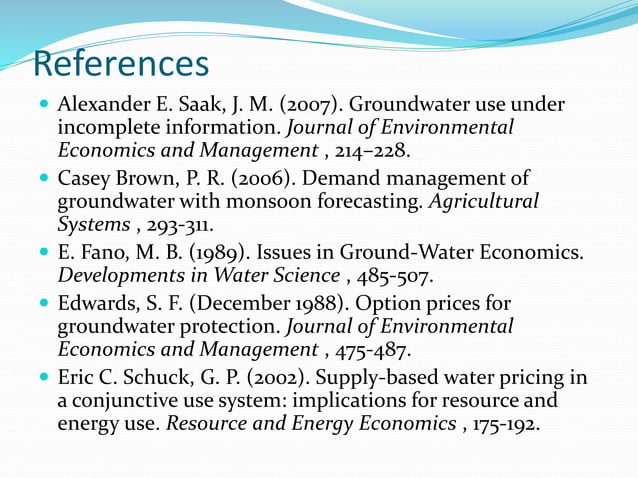Groundwater externalities and strategies | PPT | Free Download