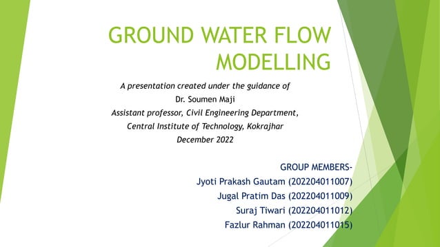 GROUND WATER FLOW MODELLING.pptx