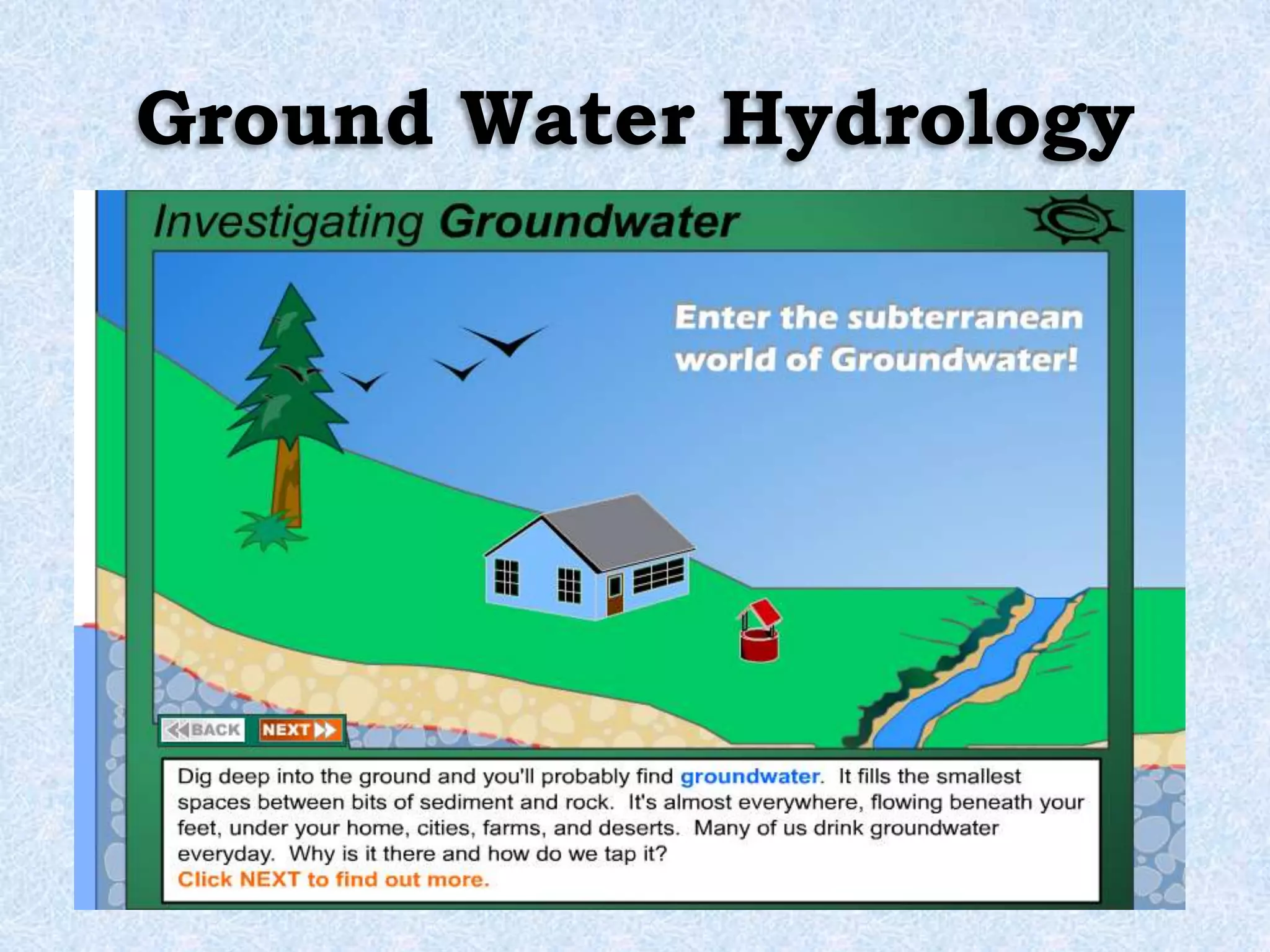 Ground Water Hydrology | PPTX